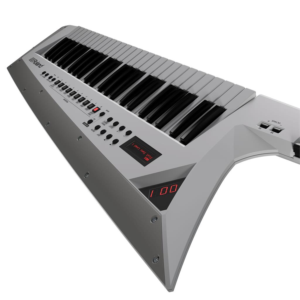 Roland AX-EDGE Keytar White Profesjonell keytar-synth - Evenstad Musikk