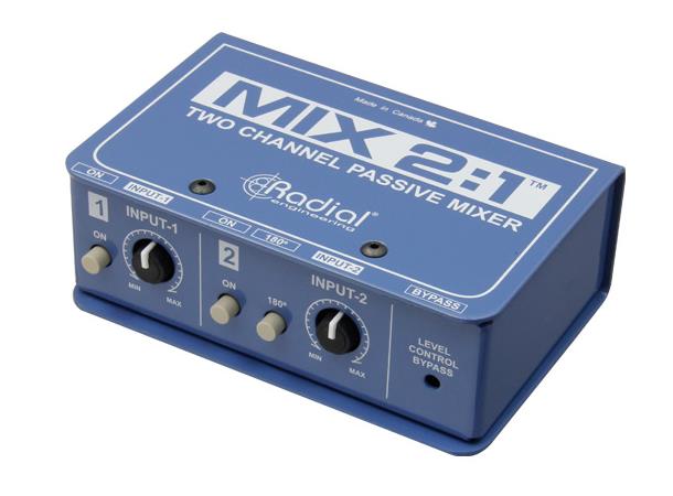 Radial MIX 2:1 Passive balanced mixer 2 in 1 out - Evenstad Musikk