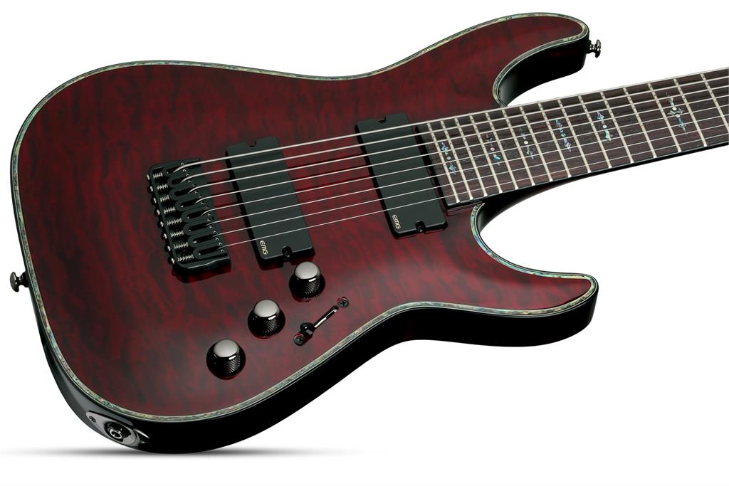 Schecter C8 Hellraiser Black Cherry - Evenstad Musikk
