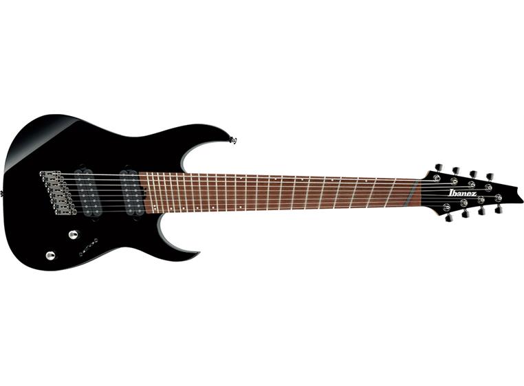 Ibanez RGMS8-BK Elgitar RG Multi Scale 8-strenget - Evenstad Musikk
