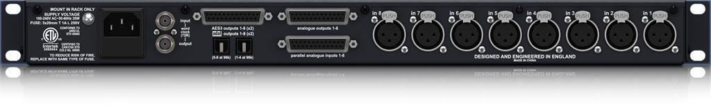 Midas XL48 8 Channel DIGI-LOG Microphone Preamplifier - Evenstad Musikk