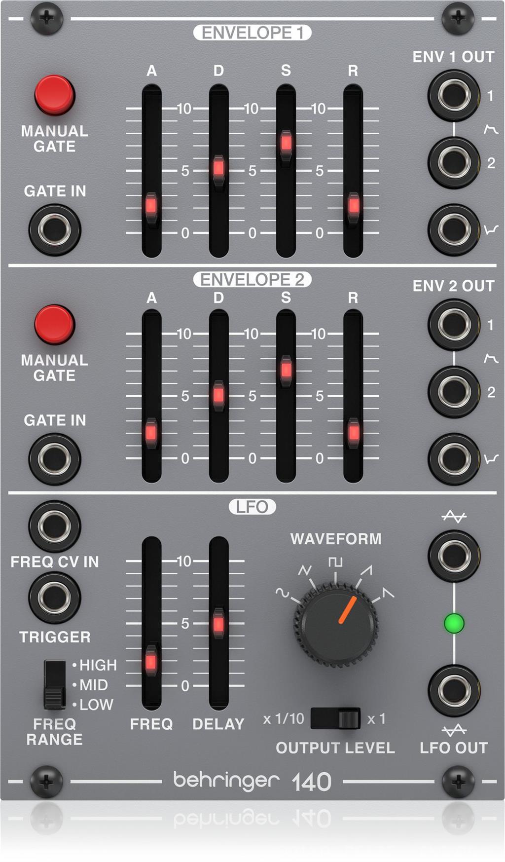 Behringer 140 DUAL ENVELOPE/LFO 100 Series - Evenstad Musikk