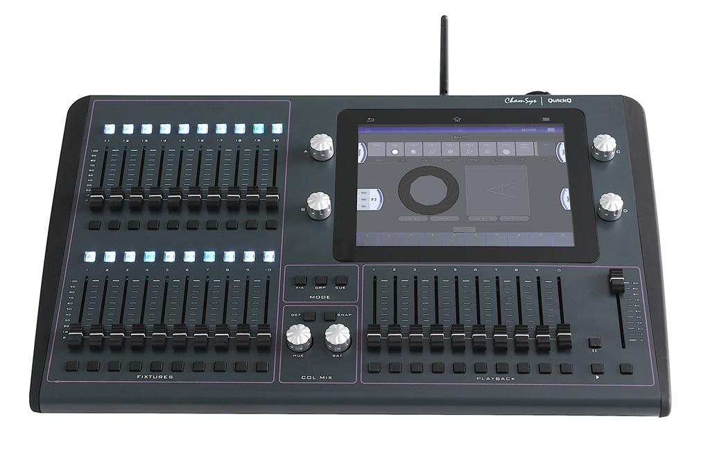 CHAMSYS Quick Q 20 lyskontroller 2 univers, WiFi. Inkludert cover/lampe ...