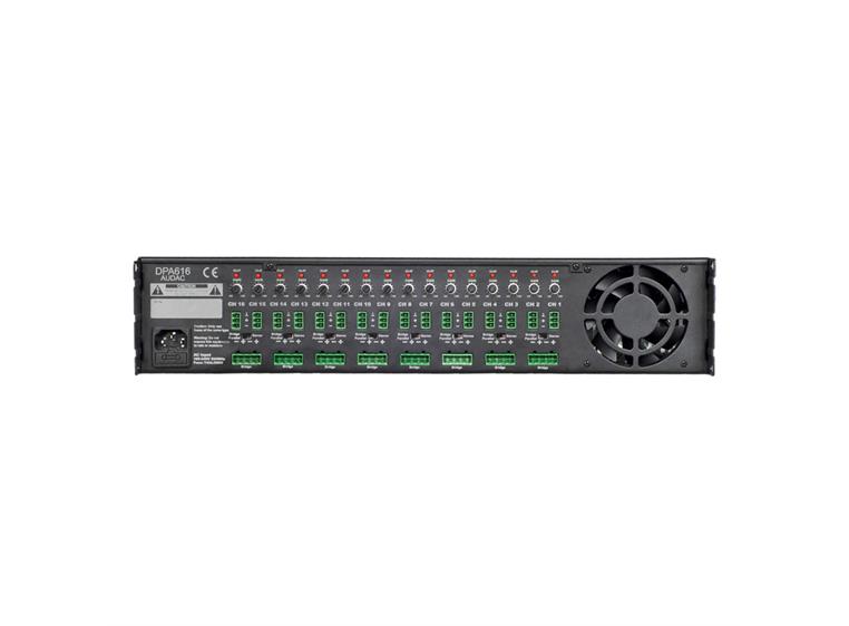 Audac DPA 616 - Sixteen channel Class D amplifier - Evenstad Musikk
