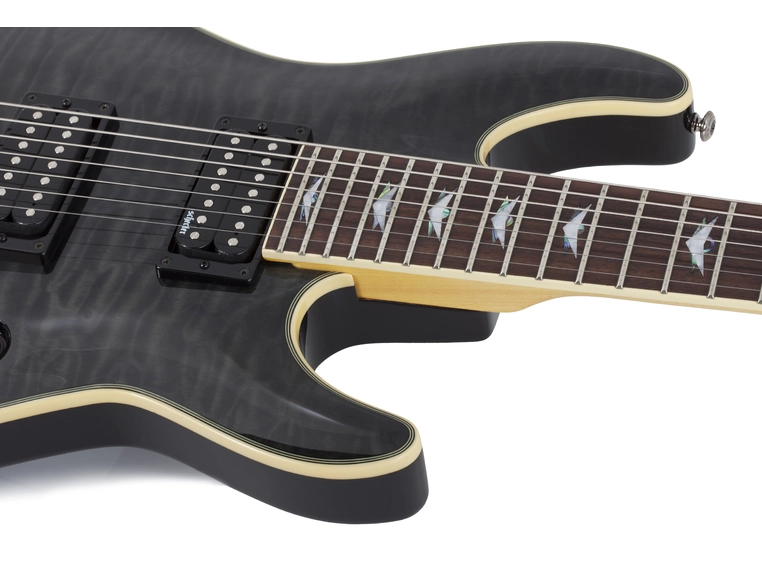Schecter Omen 7 Extreme See Thru Black - Evenstad Musikk
