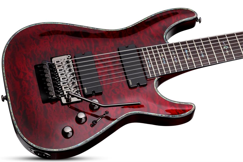 Schecter C8 Hellraiser FR (BCH) Black Cherry (1824) - Evenstad Musikk
