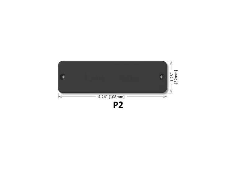 Bartolini 5-String P2 Shape J Soapbar (P25J-T), Bridge, Black ...