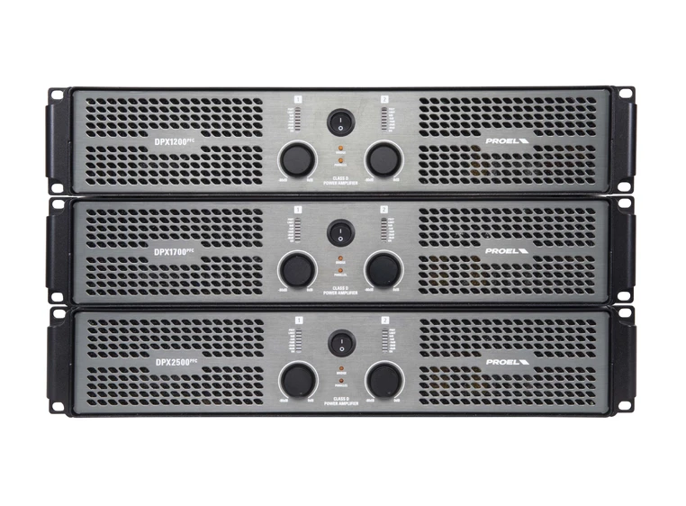 Proel DPX1200PFC Power Amplifier Class D 2X600W PFC - Evenstad Musikk