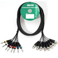Multikabel 8x8 xlr hunn-jack balansert 5m - Evenstad Musikk