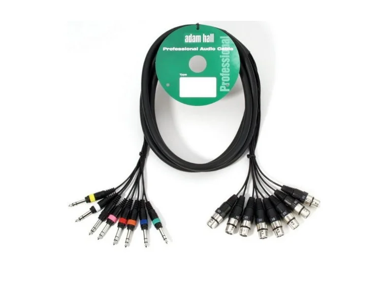 Multikabel 8x8 xlr hunn-jack balansert 5m - Evenstad Musikk