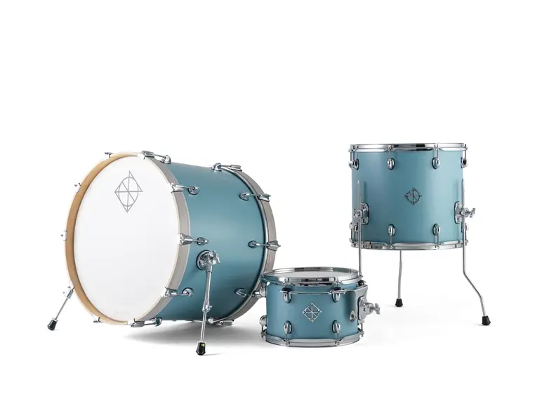 Dixon Cornerstone Hybrid 22" Shell Set 3-piece, Satin Quetzal Blue ...