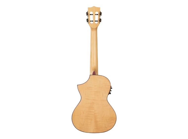 Kala KA-ASFM-T-CE All Solid Flame Maple Cutaway Tenor Ukulele, med EQ ...