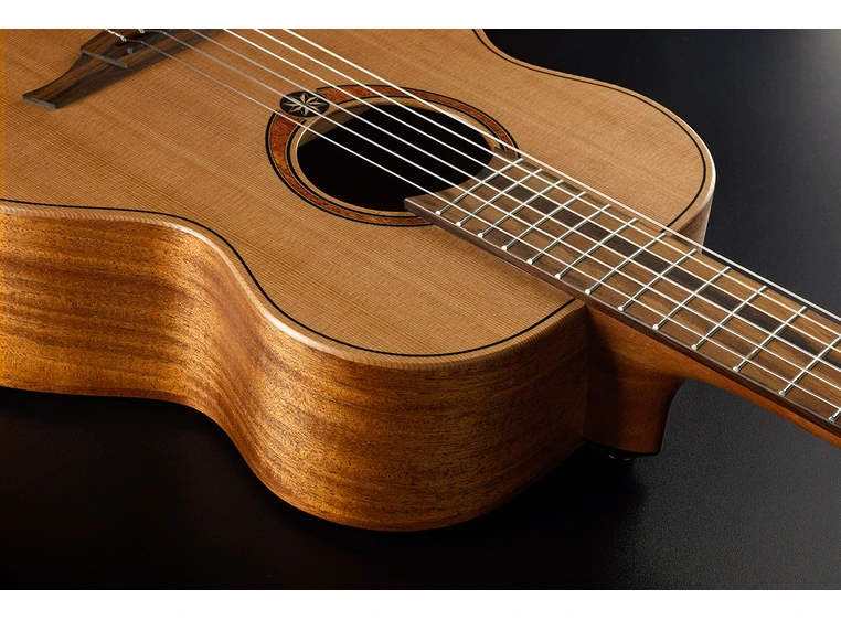 Lag Guitars Nylon Red Cedar Electric Acoustic - Evenstad Musikk
