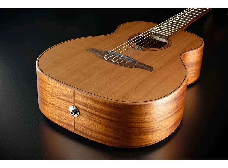 Lag Guitars Nylon Red Cedar Electric Acoustic - Evenstad Musikk